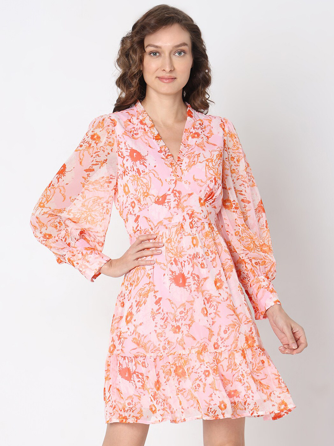Buy Vero Moda Floral Printed Fit & Flare Dress - Dresses for Women ...