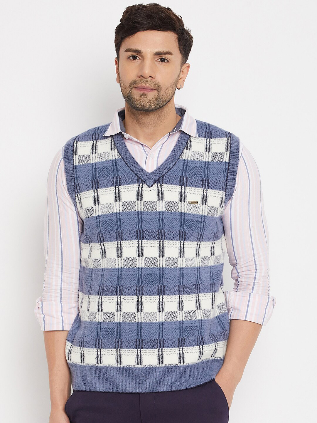 Buy Duke Geometric Acrylic Sweater Vest - Sweaters for Men 26817678 ...