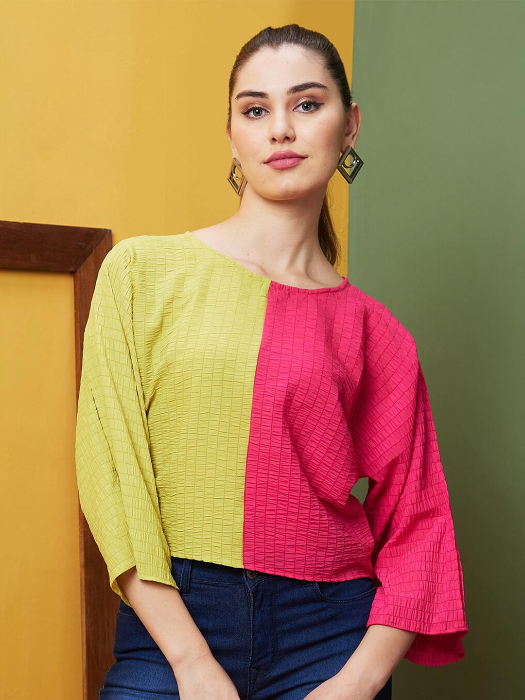 Buy Globus Women Colourblocked Casual Top - Tops for Women 26825080 ...