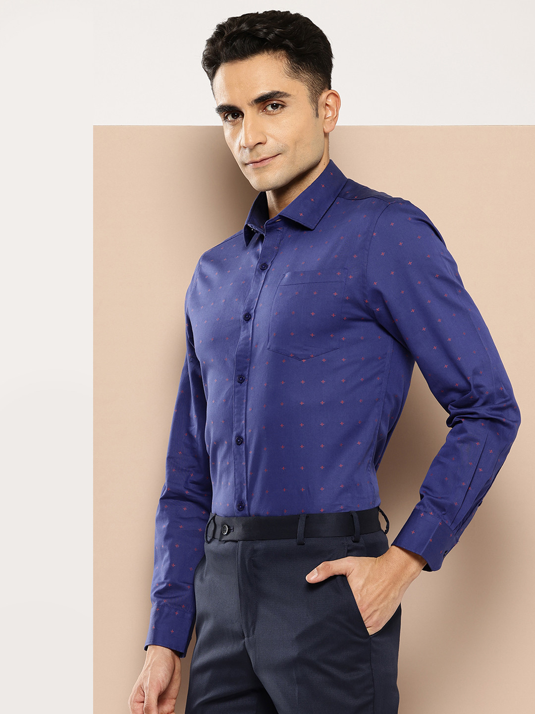 Buy INVICTUS Men Opaque Printed Formal Shirt - Shirts for Men 26830194 ...