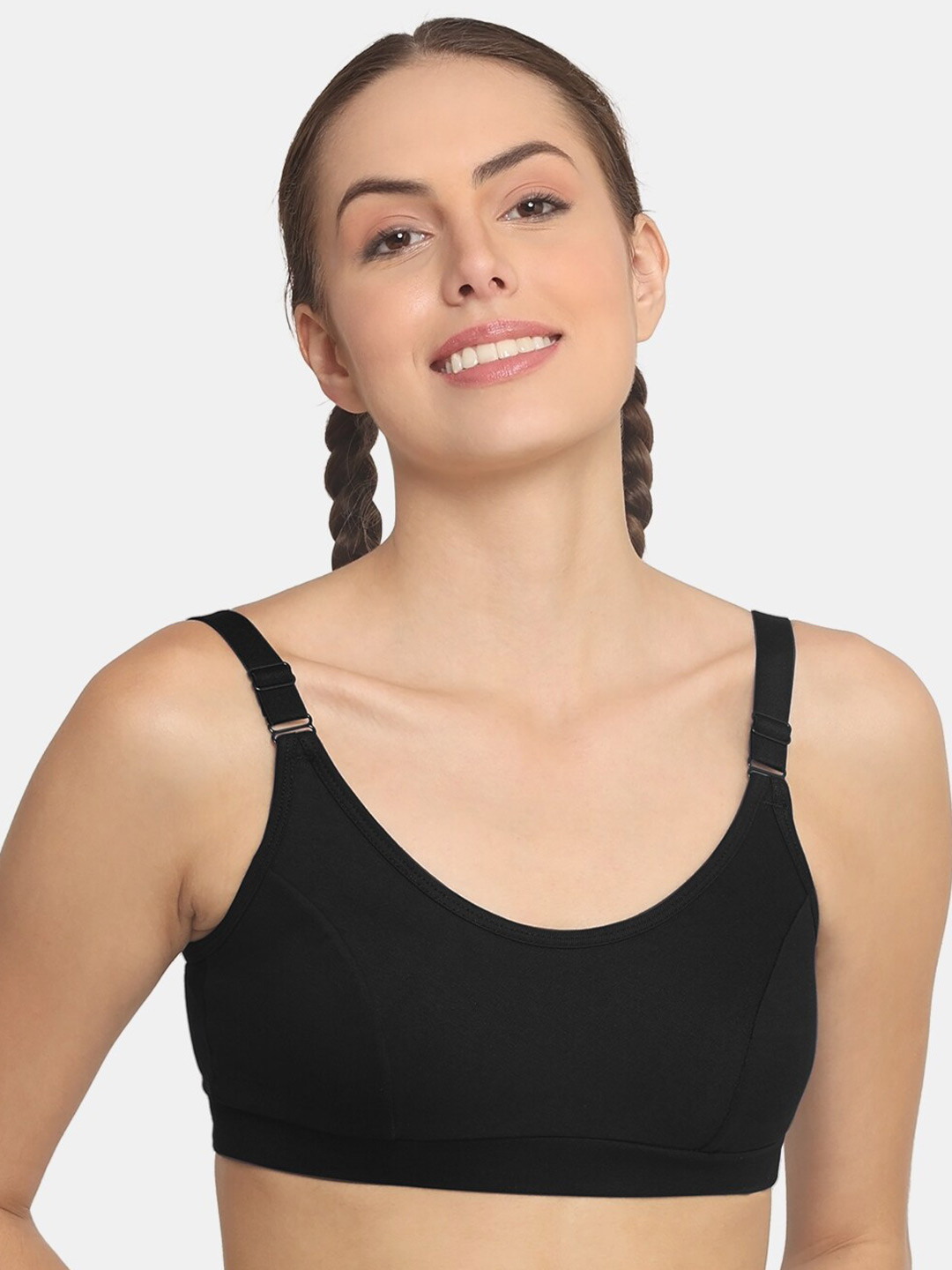 Buy POOJA RAGENEE Cotton T Shirt Bra Full Coverage Non Padded All Day ...