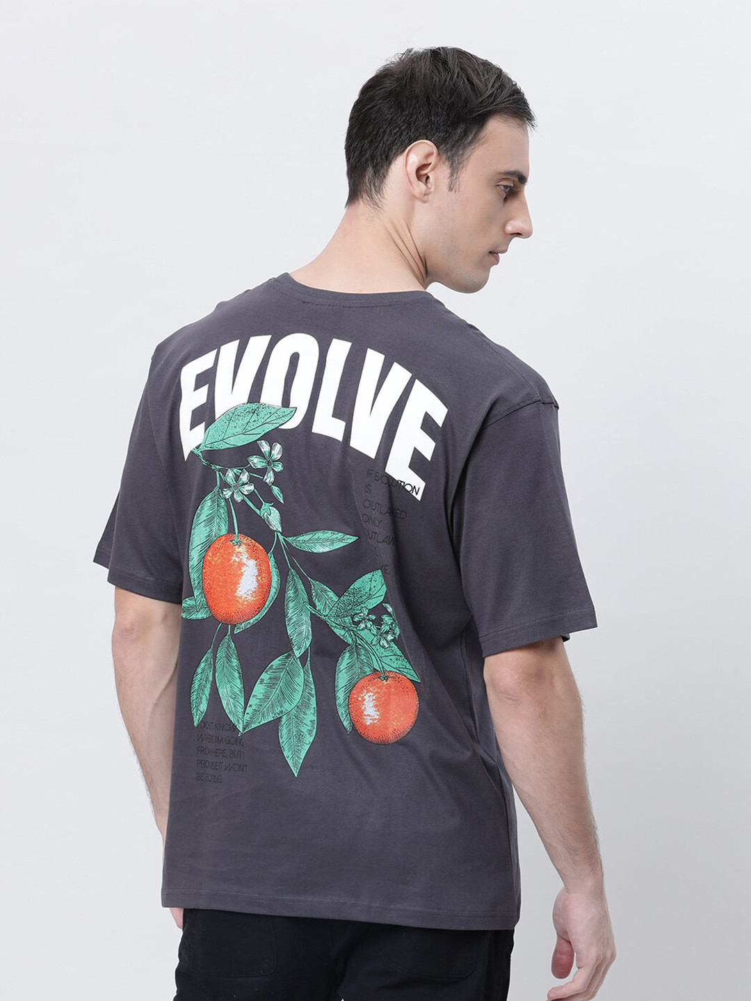 Buy Kryptic Graphic Printed Round Neck Pure Cotton Oversized T Shirt ...