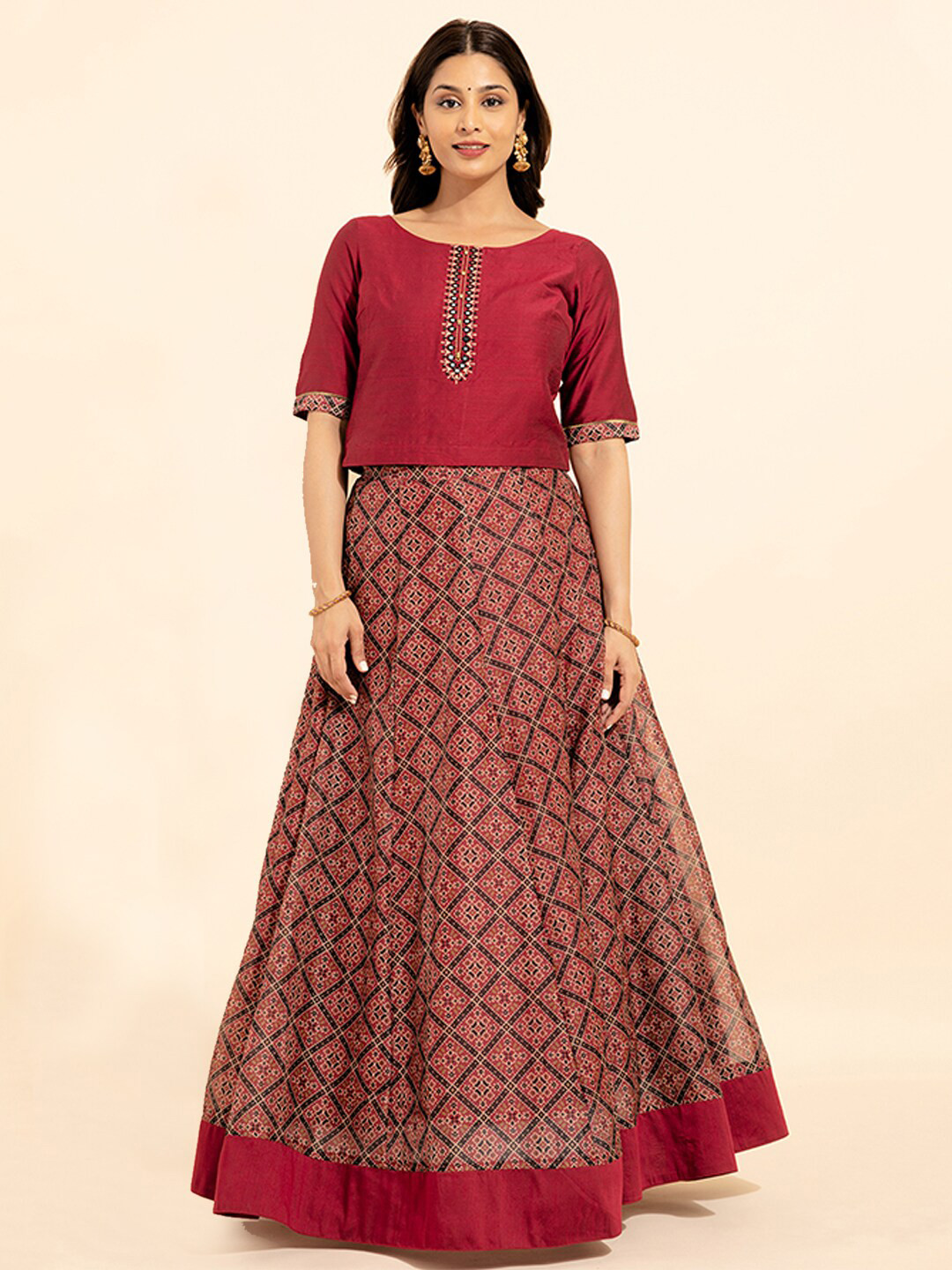 Buy Maybell Women Embroidered Lehenga Choli Set - Lehenga Choli for ...