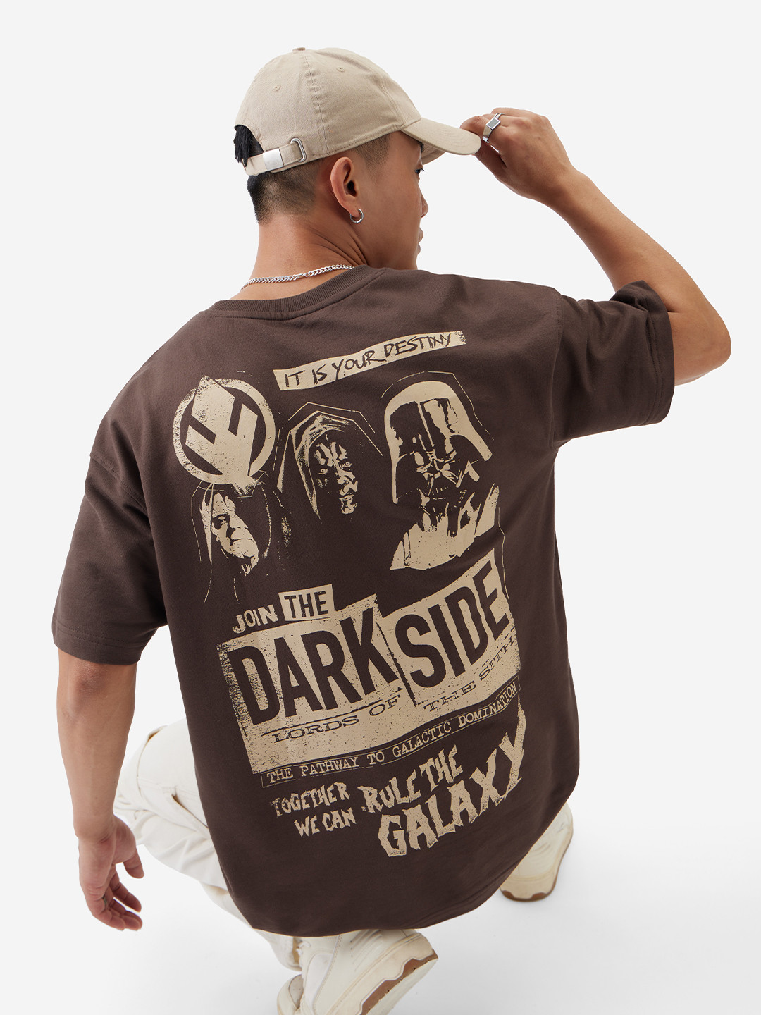 Buy The Souled Store Typography Printed Round Neck Short Sleeves ...