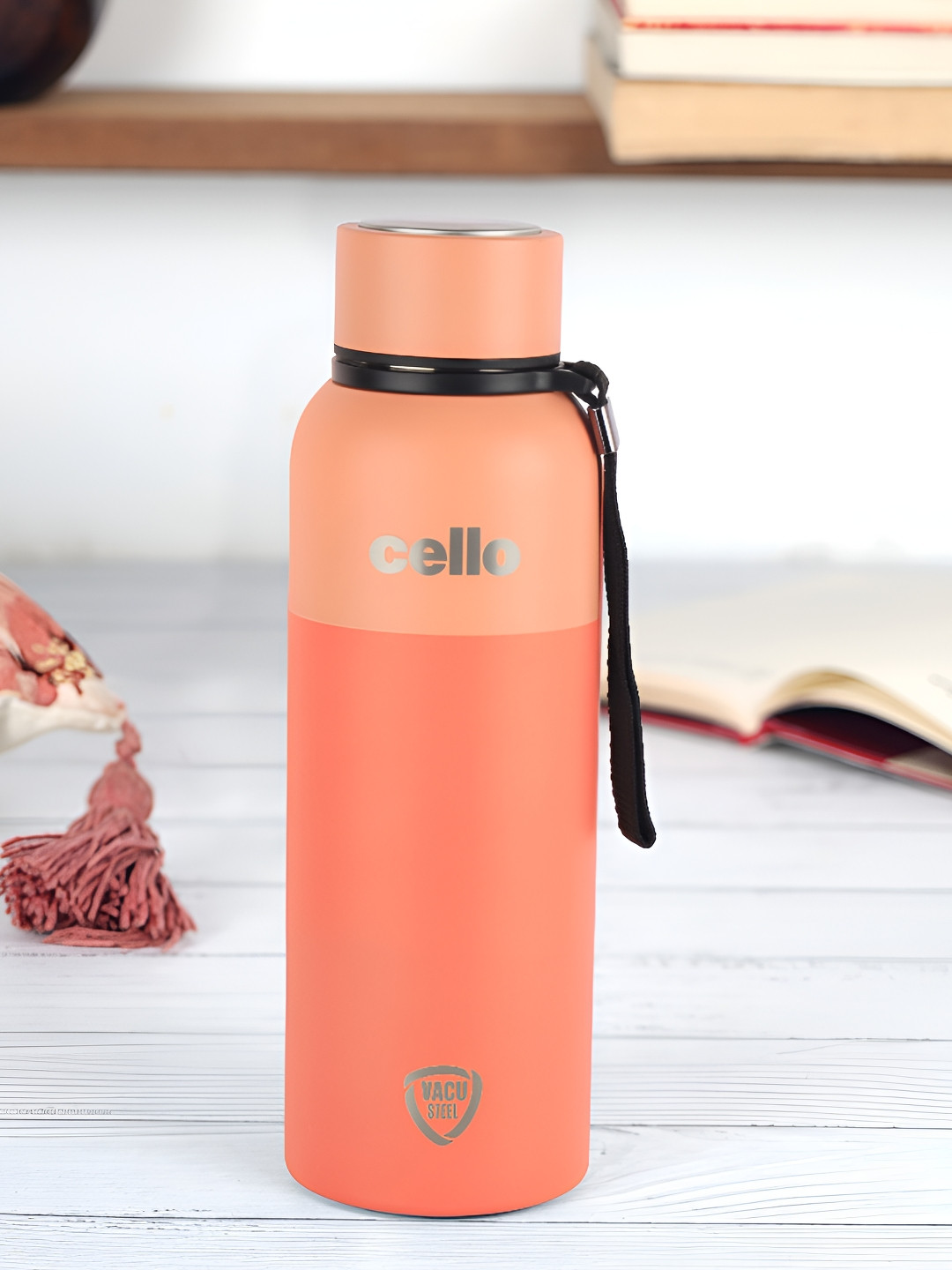 Buy Cello Neo Kent Orange Stainless Steel Double Walled Insulated Water Bottle 550 Ml - Water ...
