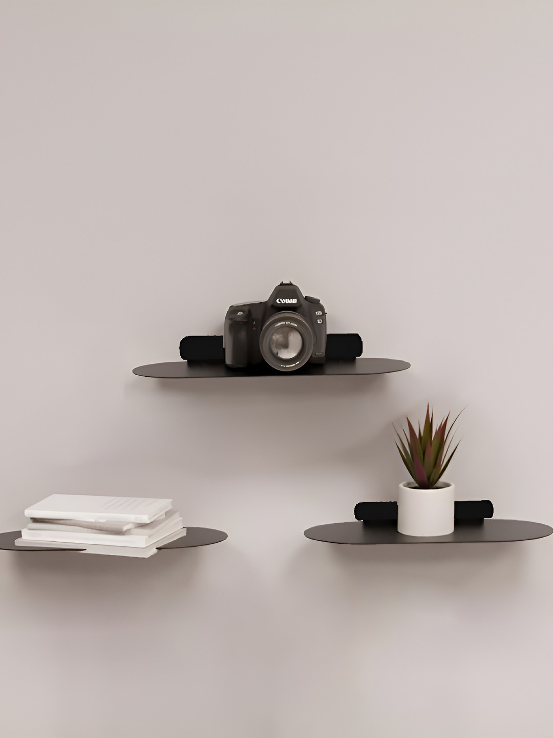 Buy Spillbox Black Metal Basic Wall Shelf - Wall Shelves for Unisex ...