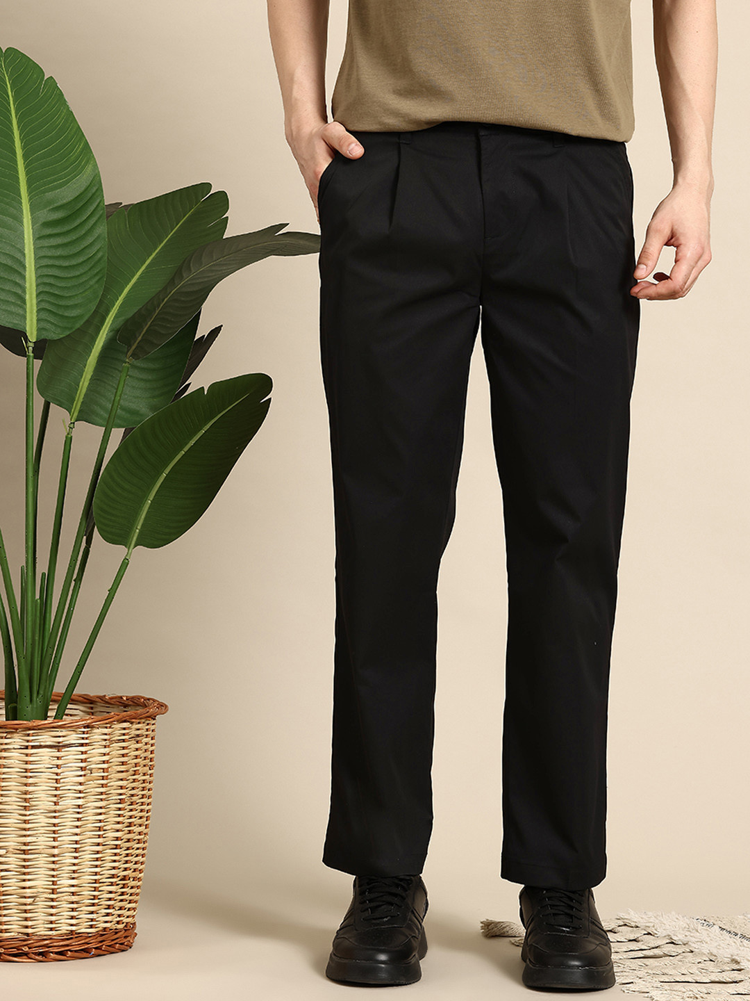 Buy Mast & Harbour Men Pleated Trousers - Trousers for Men 26872530 ...