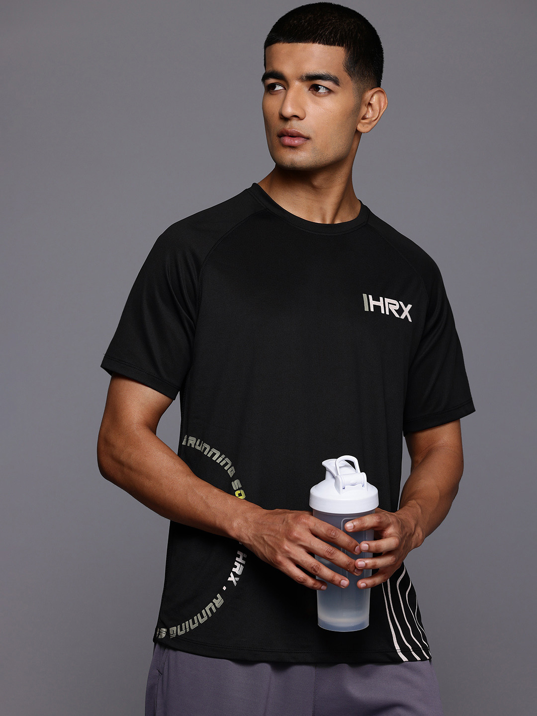 Buy HRX By Hrithik Roshan Rapid Dry Running T Shirt - Tshirts for Men ...