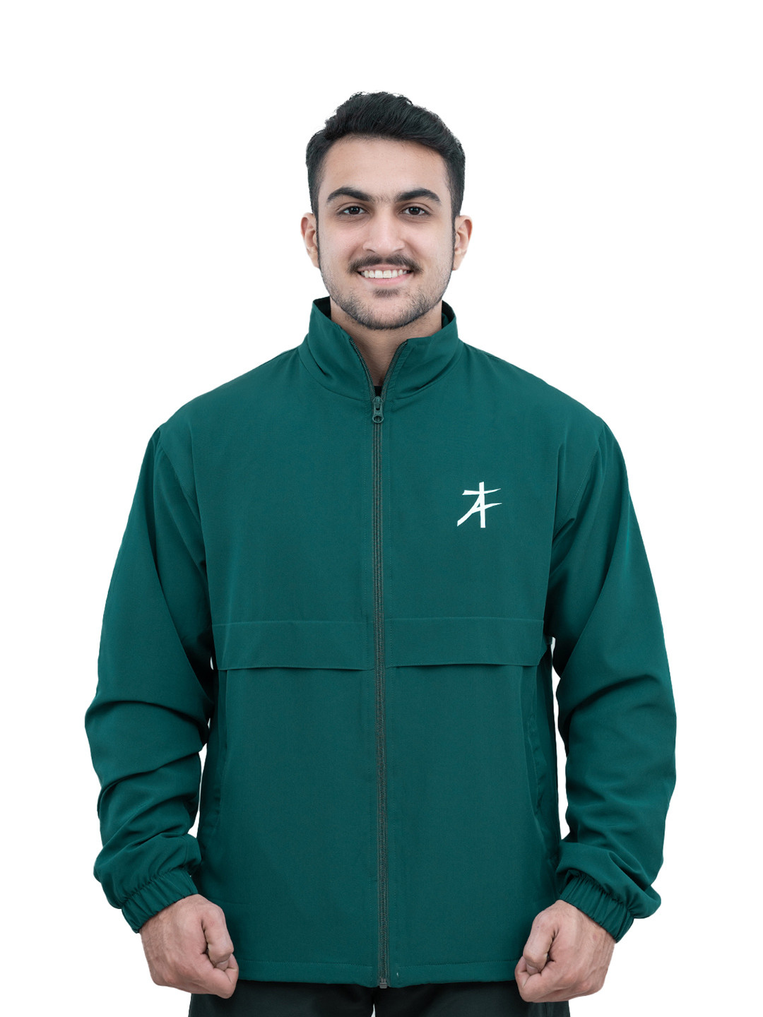 Buy Athflex Mock Collar Long Sleeves Windcheater Sporty Jacket ...