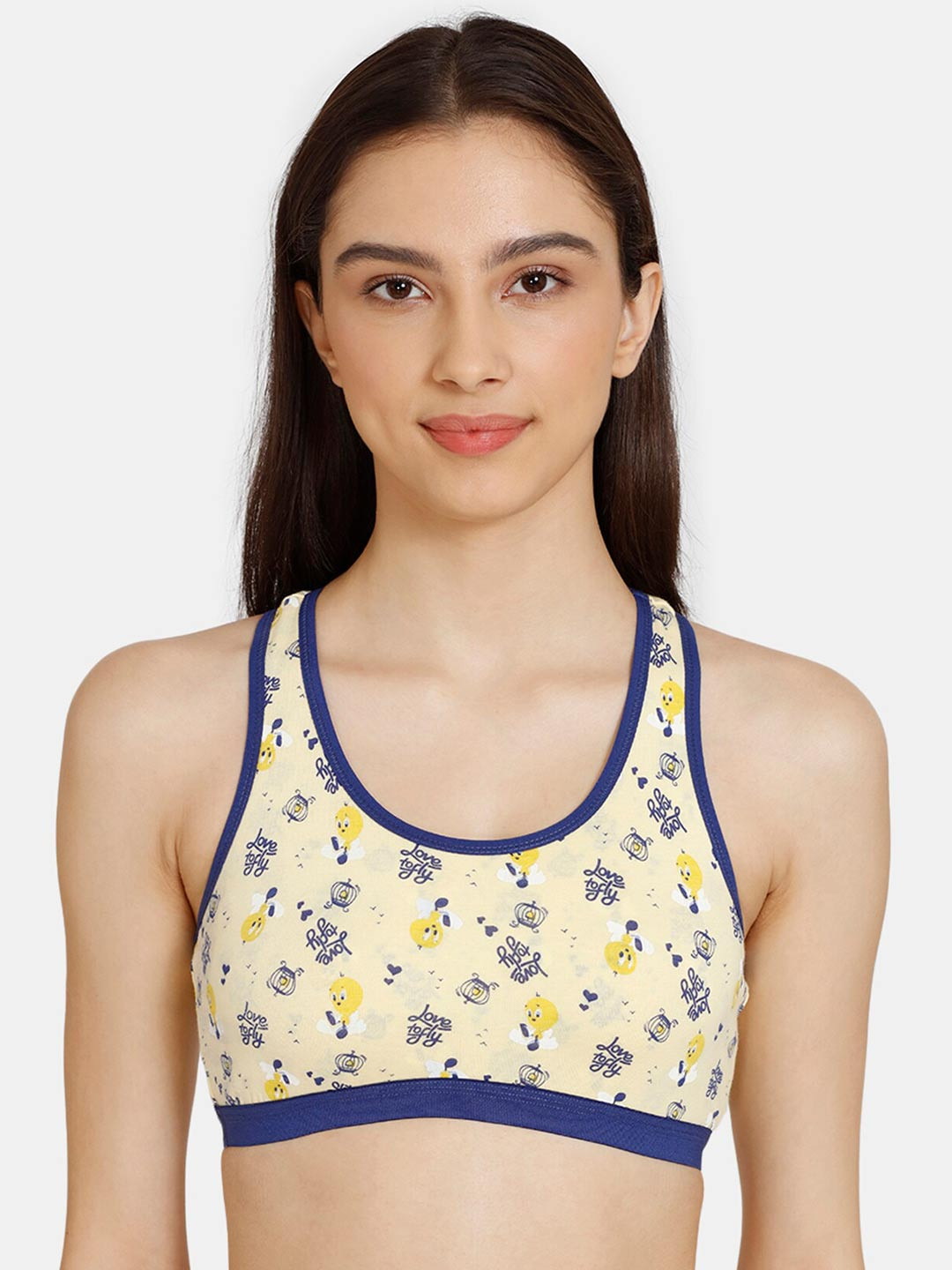 Buy Zivame Conversational Printed Full Cotton Coverage Bra - Bra for ...