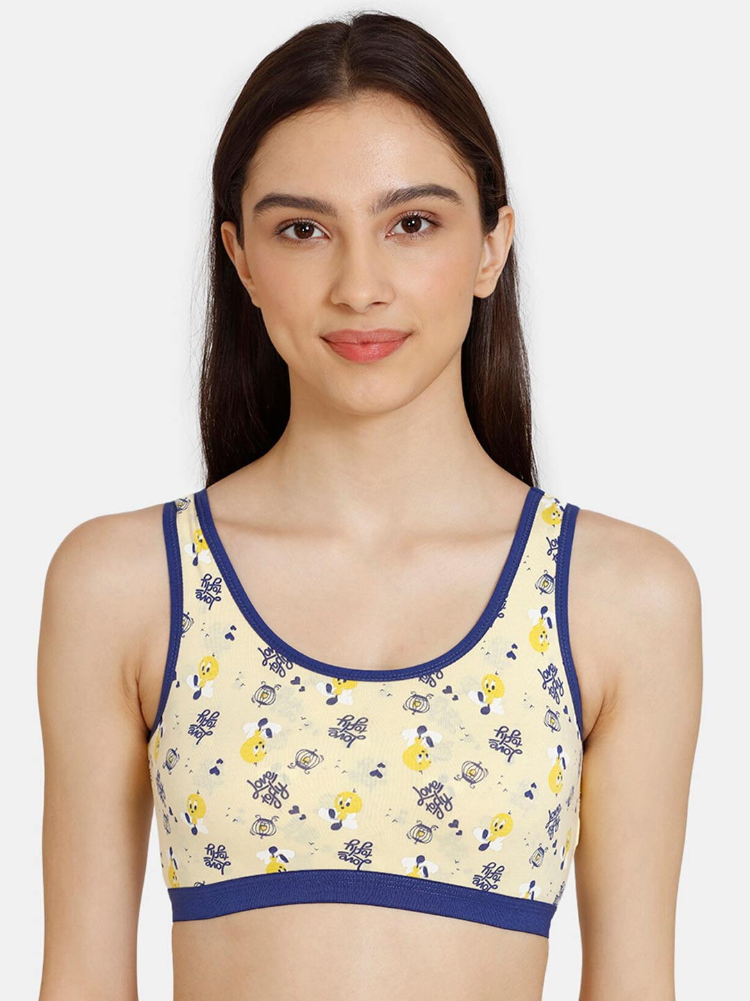 Buy Zivame Girls Conversational Printed Full Coverage Everyday Bra With ...