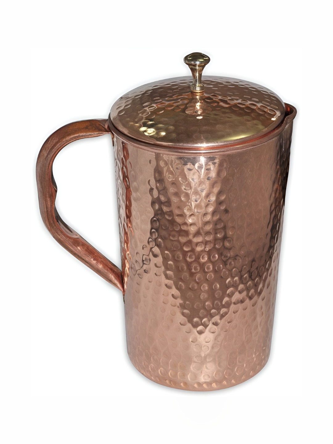 Buy Shivshakti Arts Copper Toned Easy To Clean Copper Water Jug 1.6 L ...
