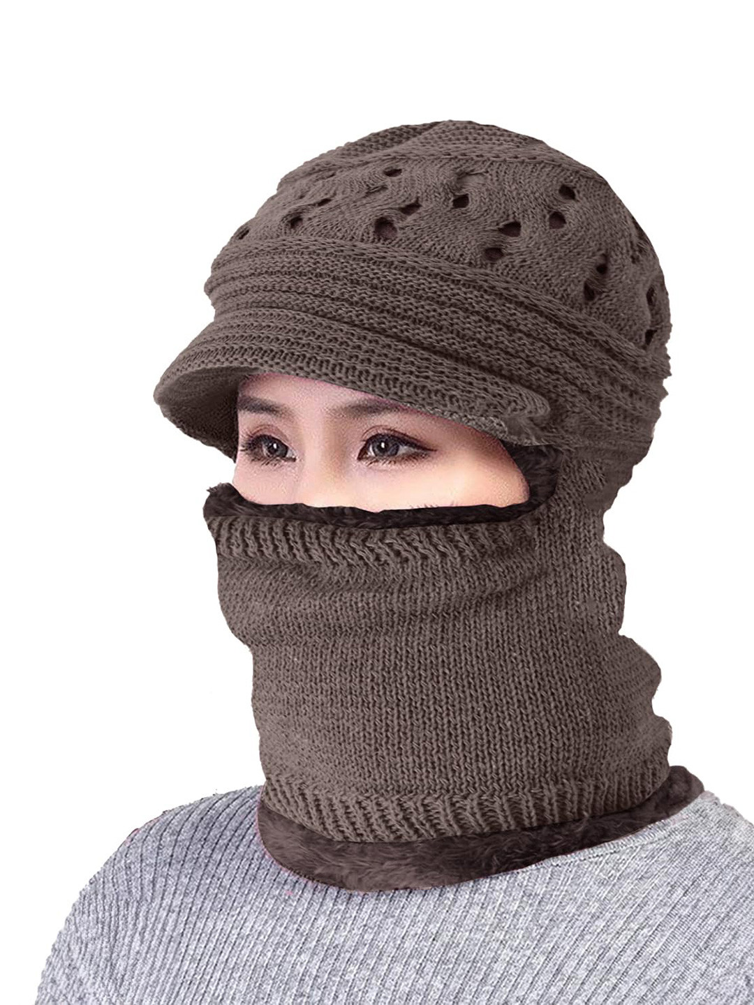 Buy SYGA Women Self Design Woollen Cap - Caps for Women 26894370 | Myntra