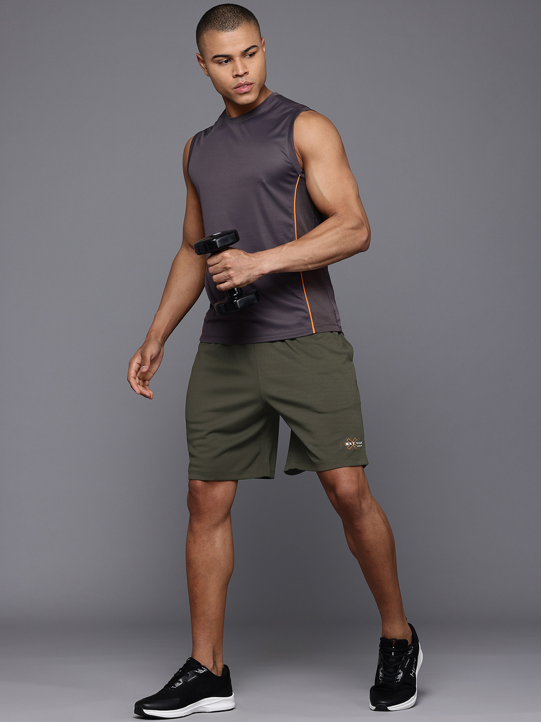Buy HRX By Hrithik Roshan Men Mid Rise Training Or Gym Sports Shorts ...