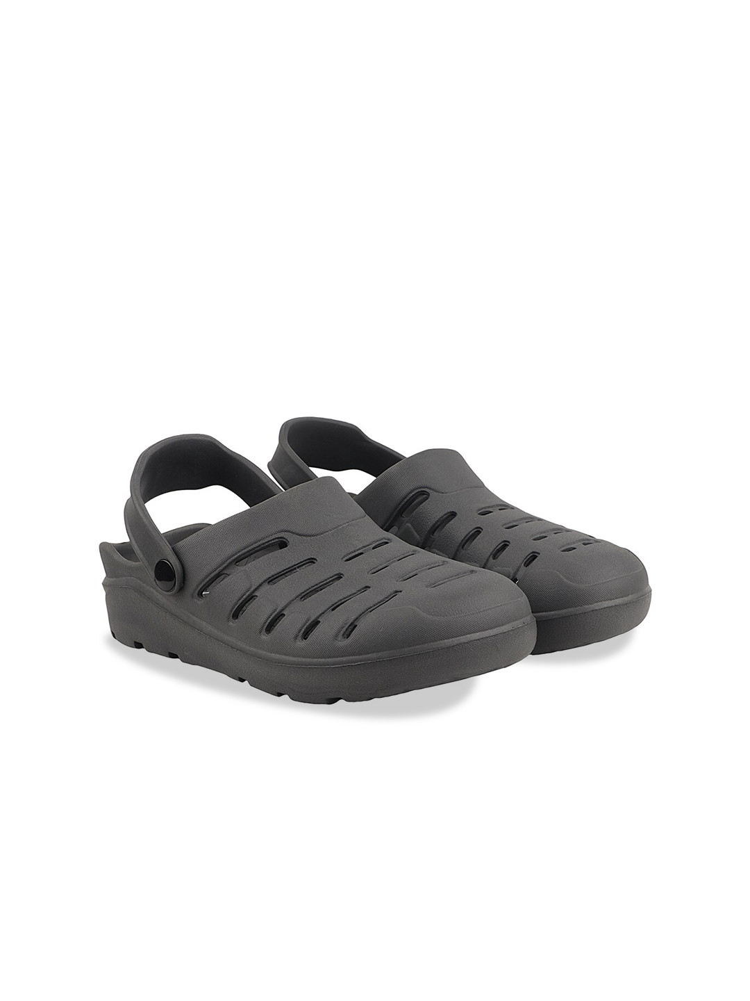 Buy HRX By Hrithik Roshan Women Black Self Design Clogs - Flip Flops ...