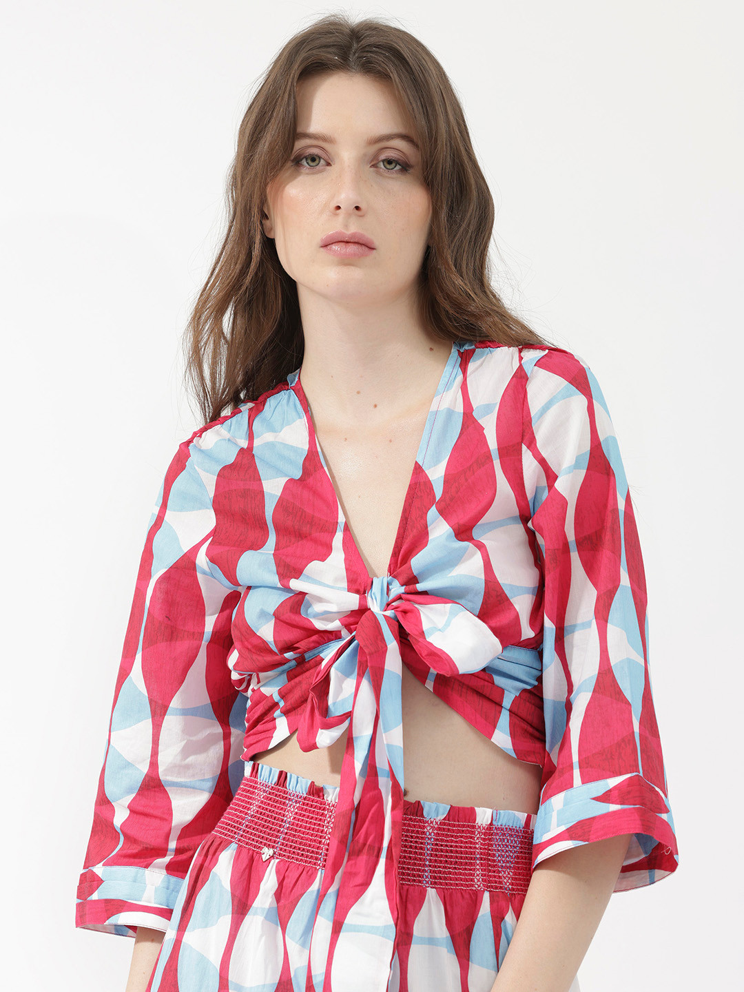 Buy RAREISM Geometric Printed Cotton Crop Top - Tops for Women 26906188 ...