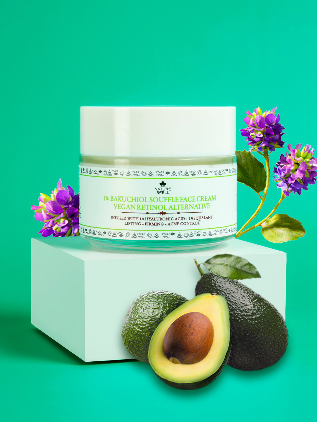 Buy Nature Spell Vegan Retinol Face Moisturiser Cream With Hyaluronic ...