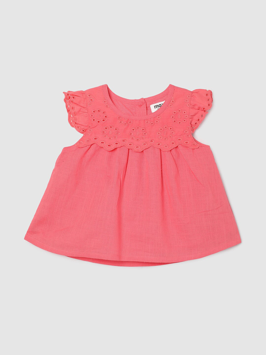 Buy Max Girls Yoke Design Pure Cotton A Line Dress - Dresses for Girls ...