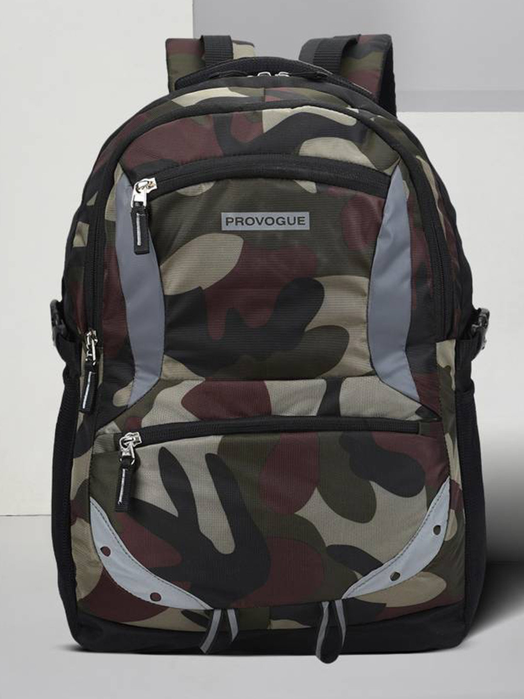 Buy Provogue Unisex Camouflage Printed Backpack With Reflective Strip ...