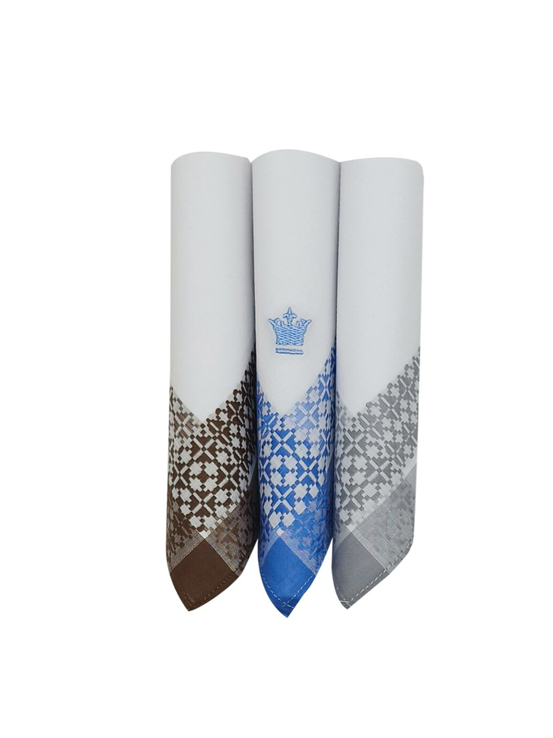 Buy Louis Philippe Men Pack Of 3 Cotton Handkerchiefs - Handkerchief ...
