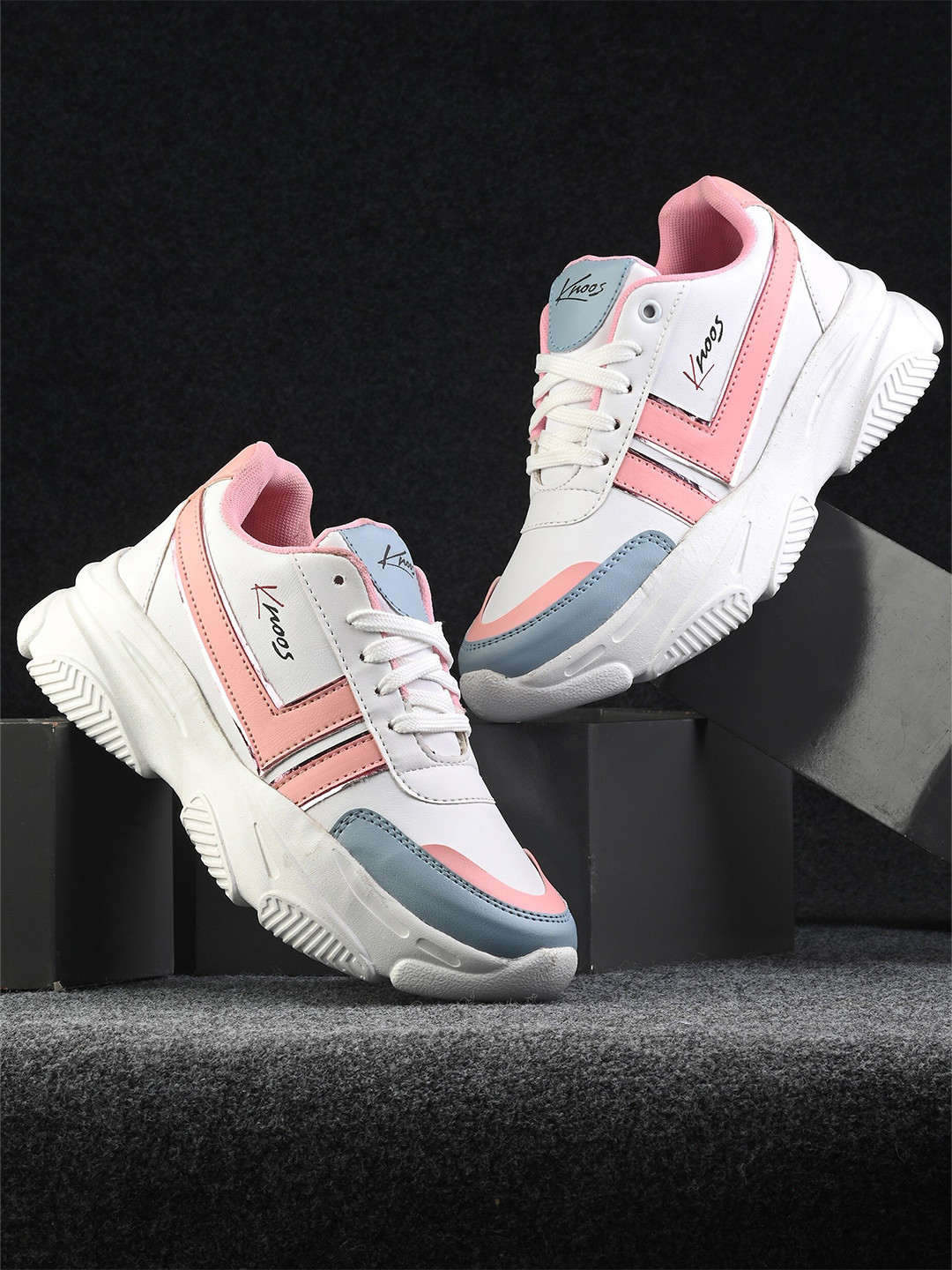 Buy Knoos Women Colourblocked Lightweight Sneakers - Casual Shoes for ...