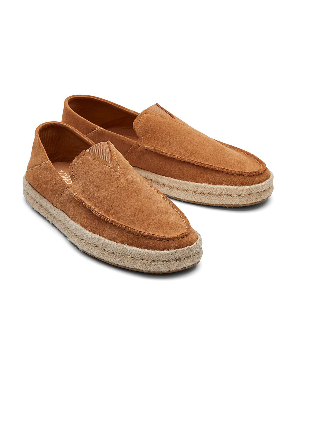 Buy TOMS Men Round Toe Comfort Insole Contrast Sole Suede Espadrilles ...