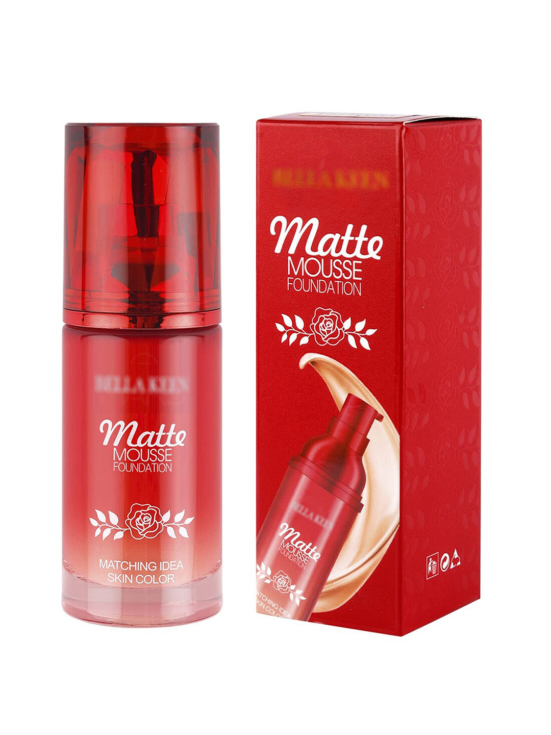 Buy Adbeni Matte Mousse Lightweight Cream Foundation 60 Ml Beige 02 ...