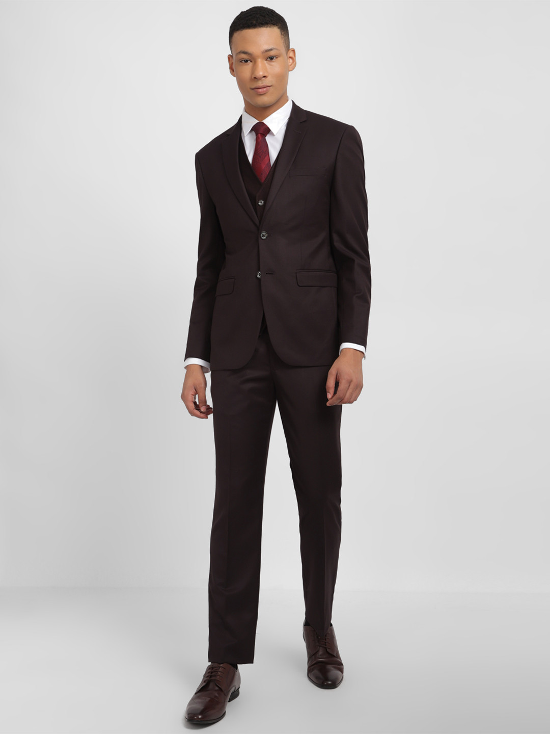 Buy Allen Solly Slim Fit 3 Piece Formal Suit - Suits for Men 26951764 ...