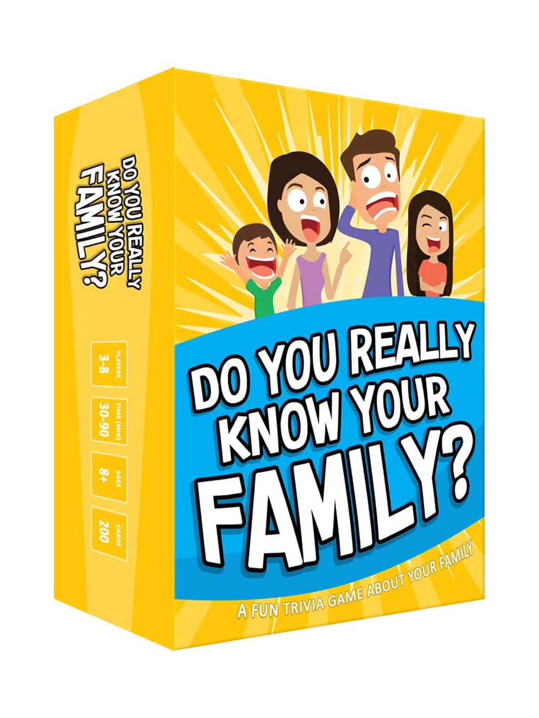 Buy CHOCOZONE Kids Yellow Do You Really Know Your Family Fun Card Games ...