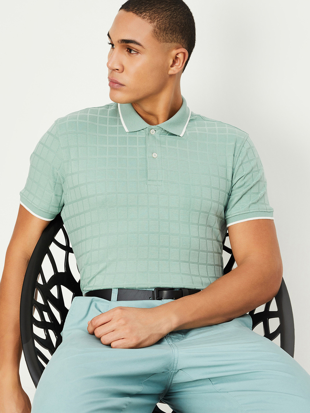 Buy Max Polo Collar Short Sleeves Cotton T Shirt - Tshirts for Men ...