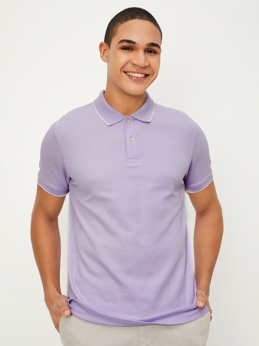 Buy Max Polo Collar Short Sleeves Cotton T Shirt - Tshirts for Men ...