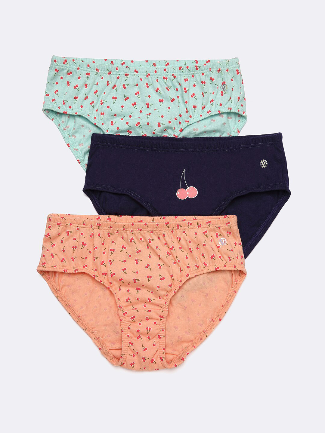 Buy Van Heusen Girls Pack Of 3 Assorted Printed Cotton Hipster Briefs ...