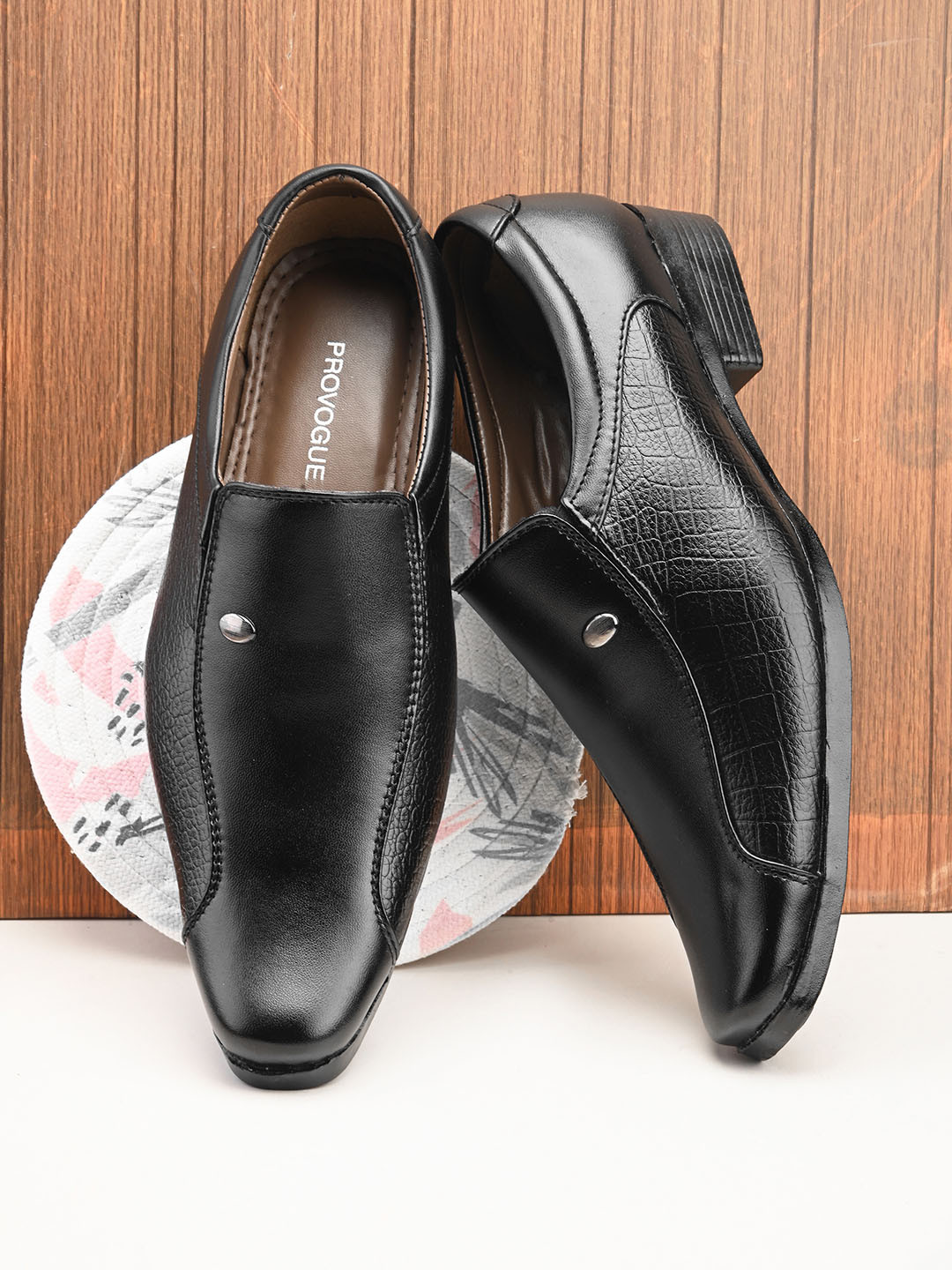 Buy Provogue Men Textured Formal Slip On Shoes - Formal Shoes for Men ...