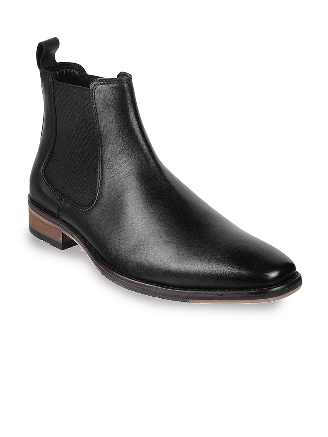 Buy DAVINCHI Men Leather High Top Chelsea Boots - Boots for Men ...