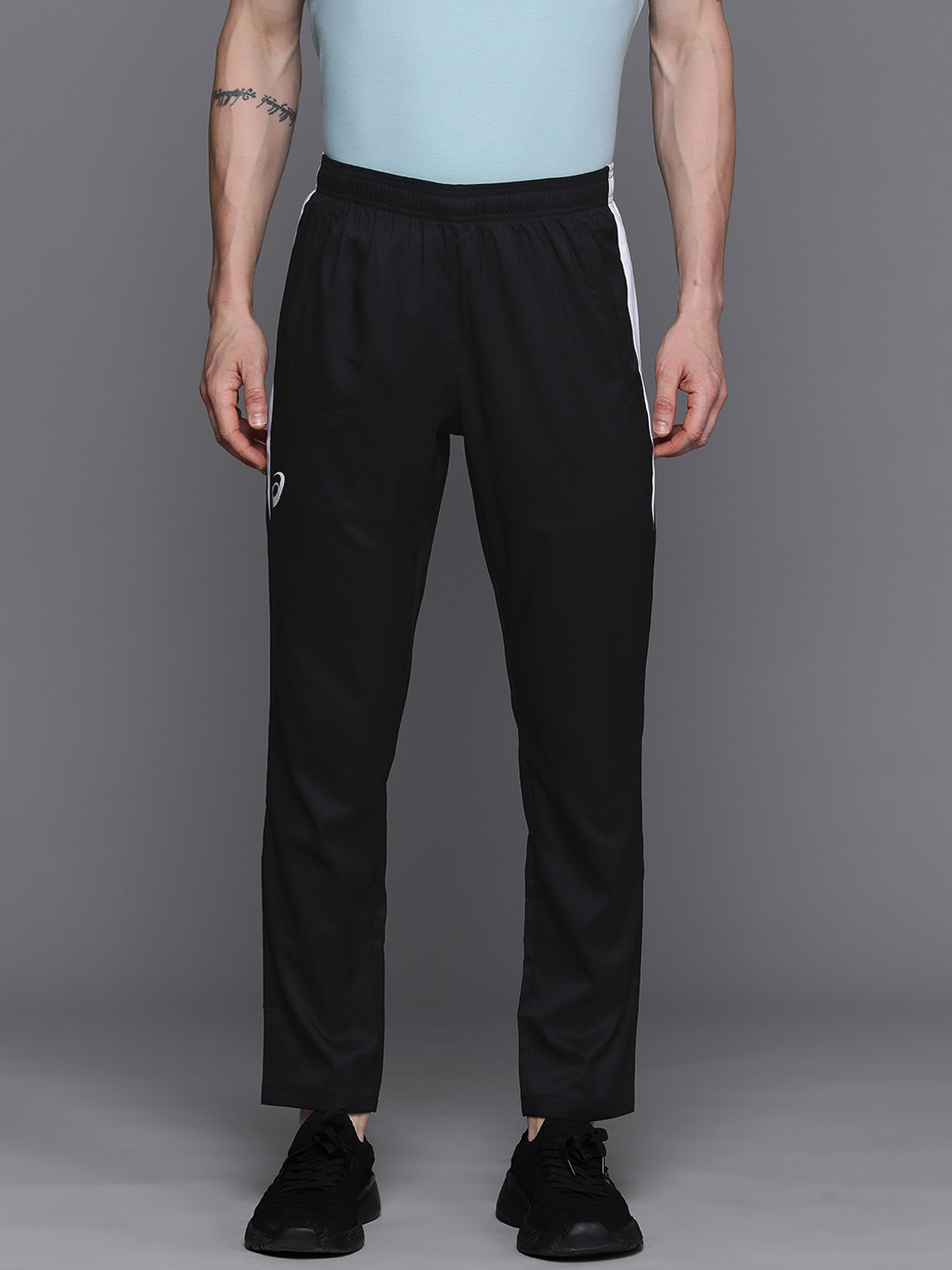 Buy ASICS Men Regular Fit Mid Rise Training Track Pants - Track Pants ...