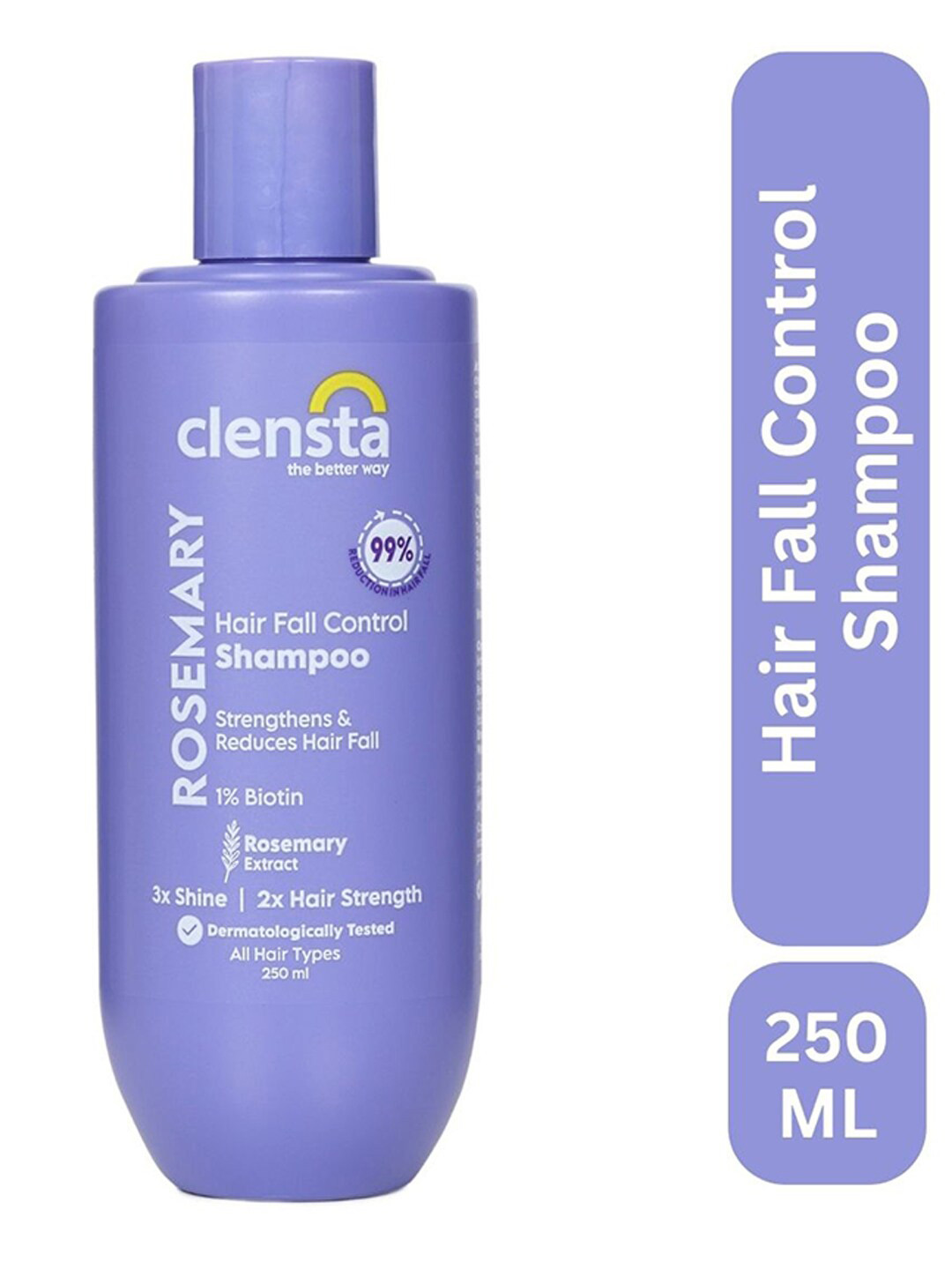 Buy Clensta Rosemary Hair Fall Control Shampoo With Biotin To Reduce ...