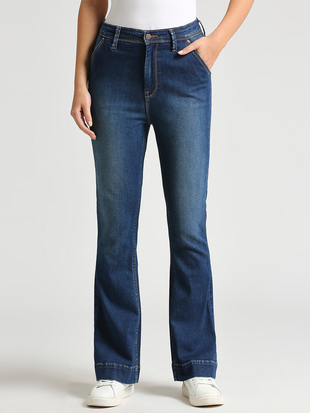 Buy Pepe Jeans Women Bootcut Fit High Rise Stretchable Jeans - Jeans ...
