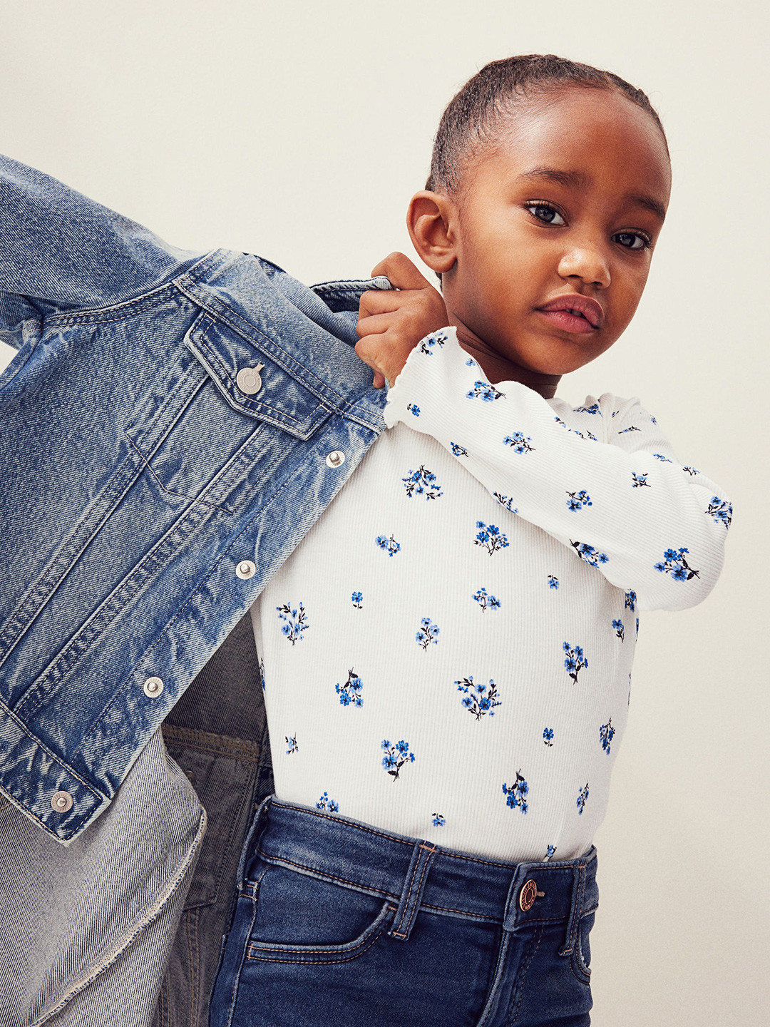 Buy H&M Girls Ribbed Jersey Top - Tops for Girls 27026328 | Myntra