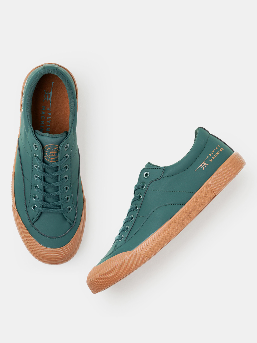 Buy Flying Machine Men Comfort Insole Contrast Sole Lace Ups Sneakers ...