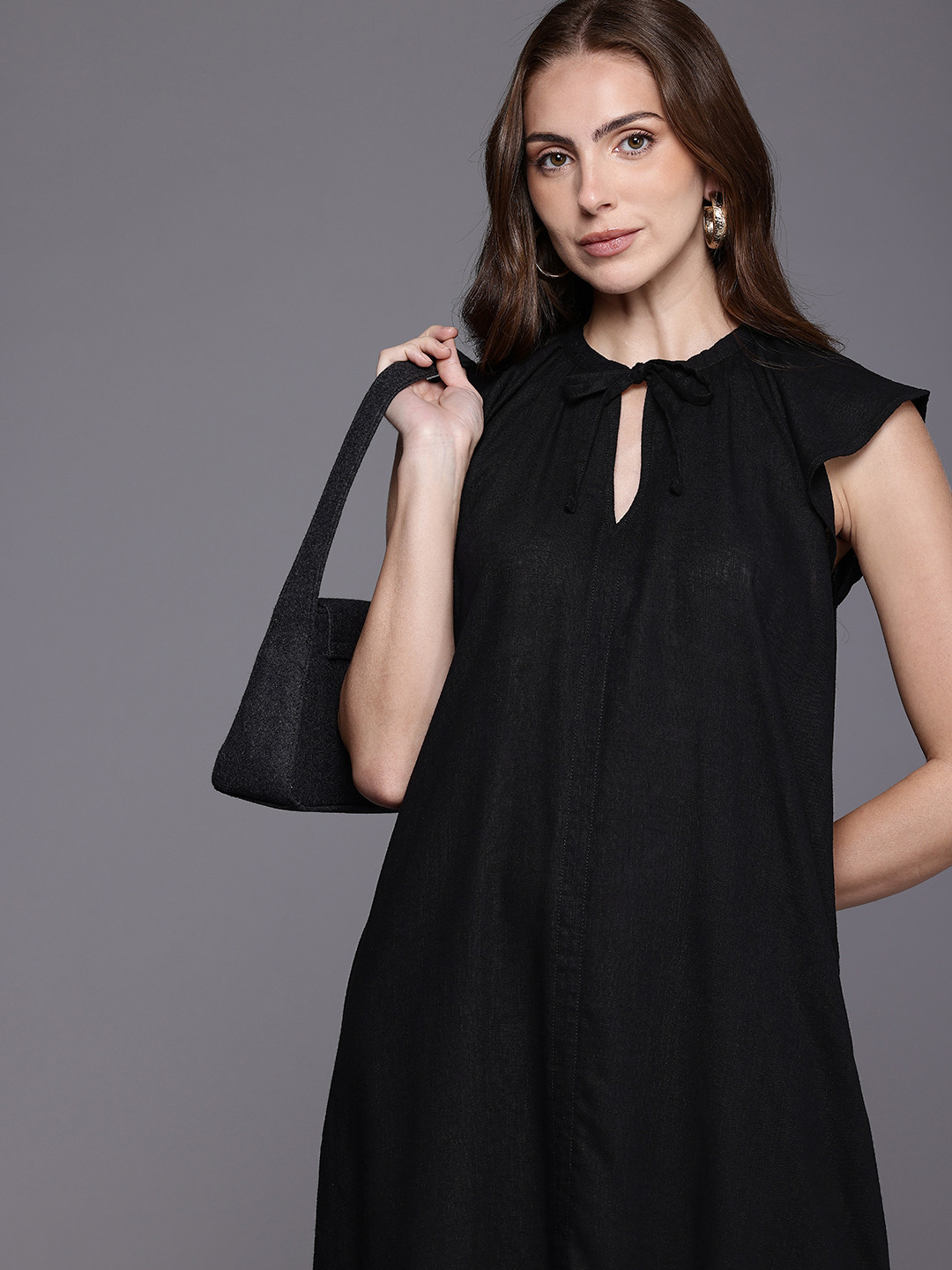 Buy NEXT Tie Up Neck A Line Dress - Dresses for Women 27030634 | Myntra