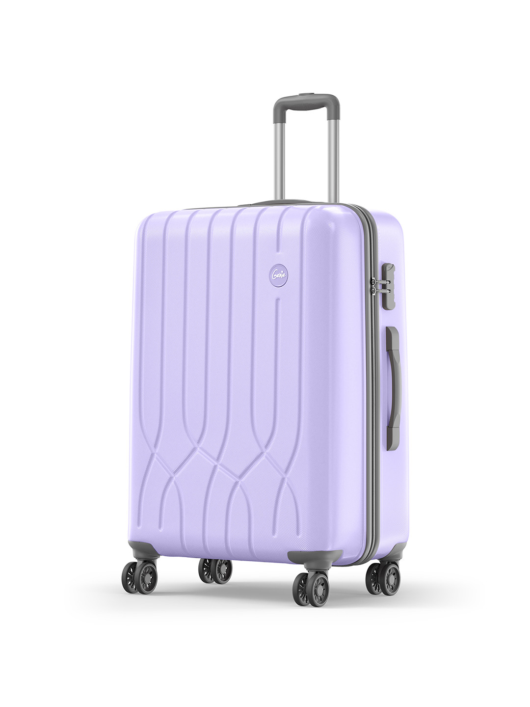 Buy Genie Swing Textured 360 Degree Rotation Hard Sided Trolley ...