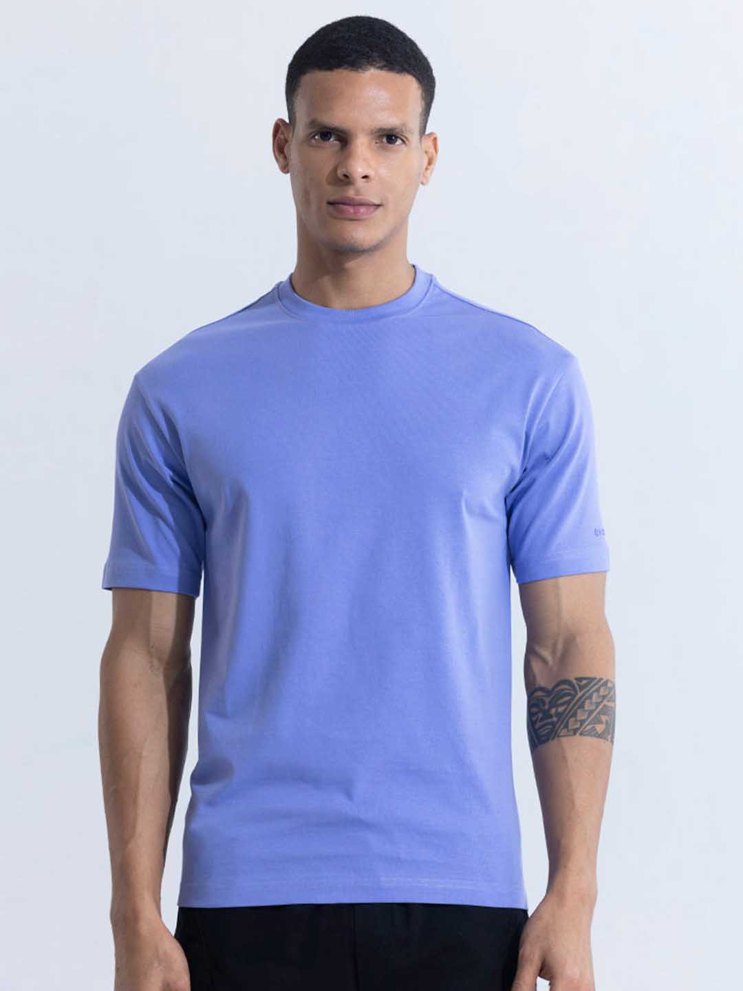 Buy Snitch Blue Cotton Relaxed Fit T Shirt - Tshirts for Men 27038866 ...