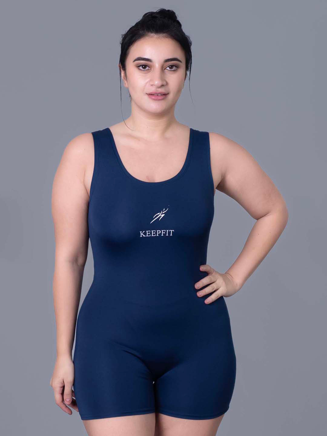 Buy Keepfit Plus Size Antibacterial Rapid Dry Legsuit - Swimwear for ...