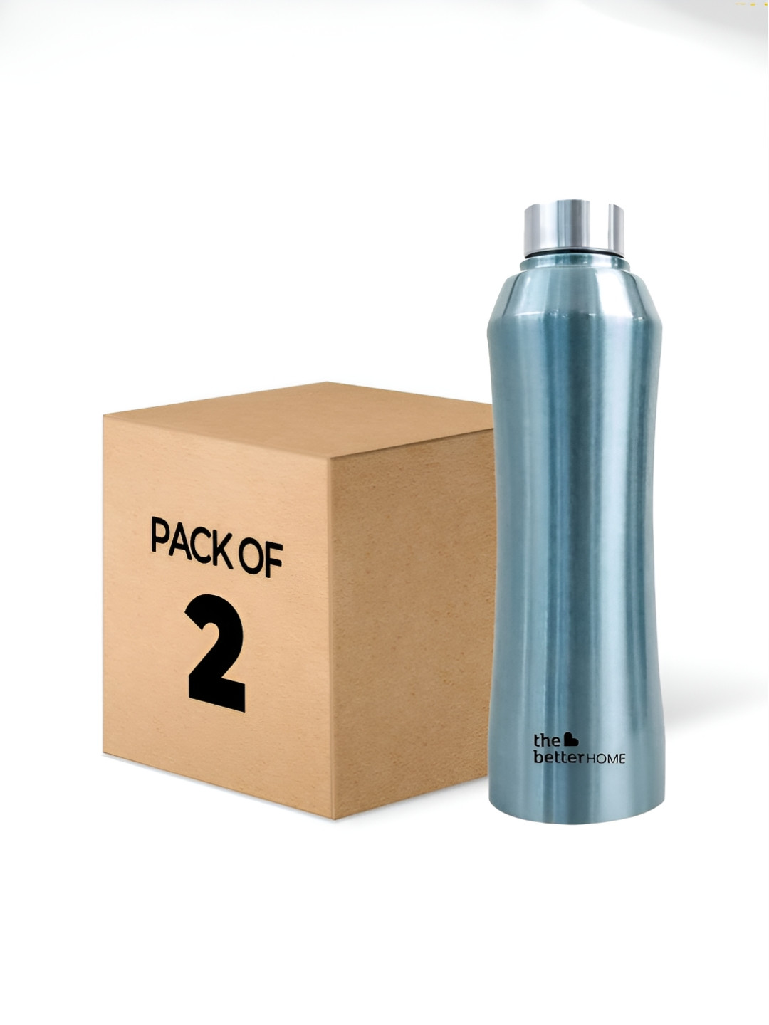 Buy The Better Home Blue 2 Pieces Stainless Steel Water Bottle 1 L ...
