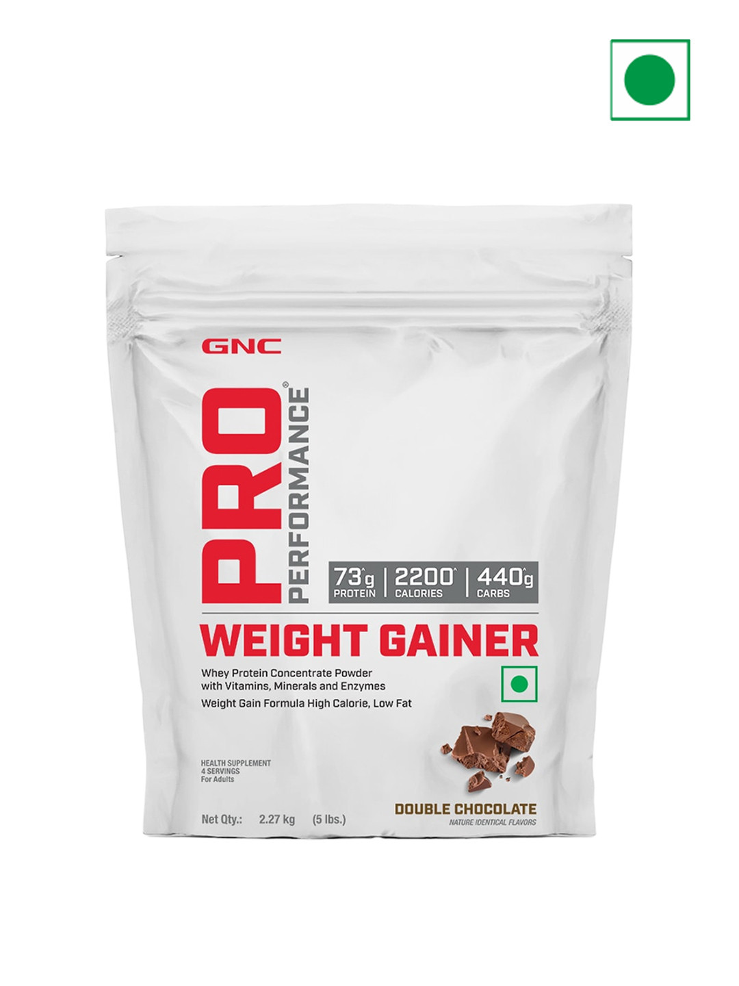 Buy GNC Double Chocolate Flavoured Pro Performance Weight Gainer 2.27 Kg - Weight Gain ...