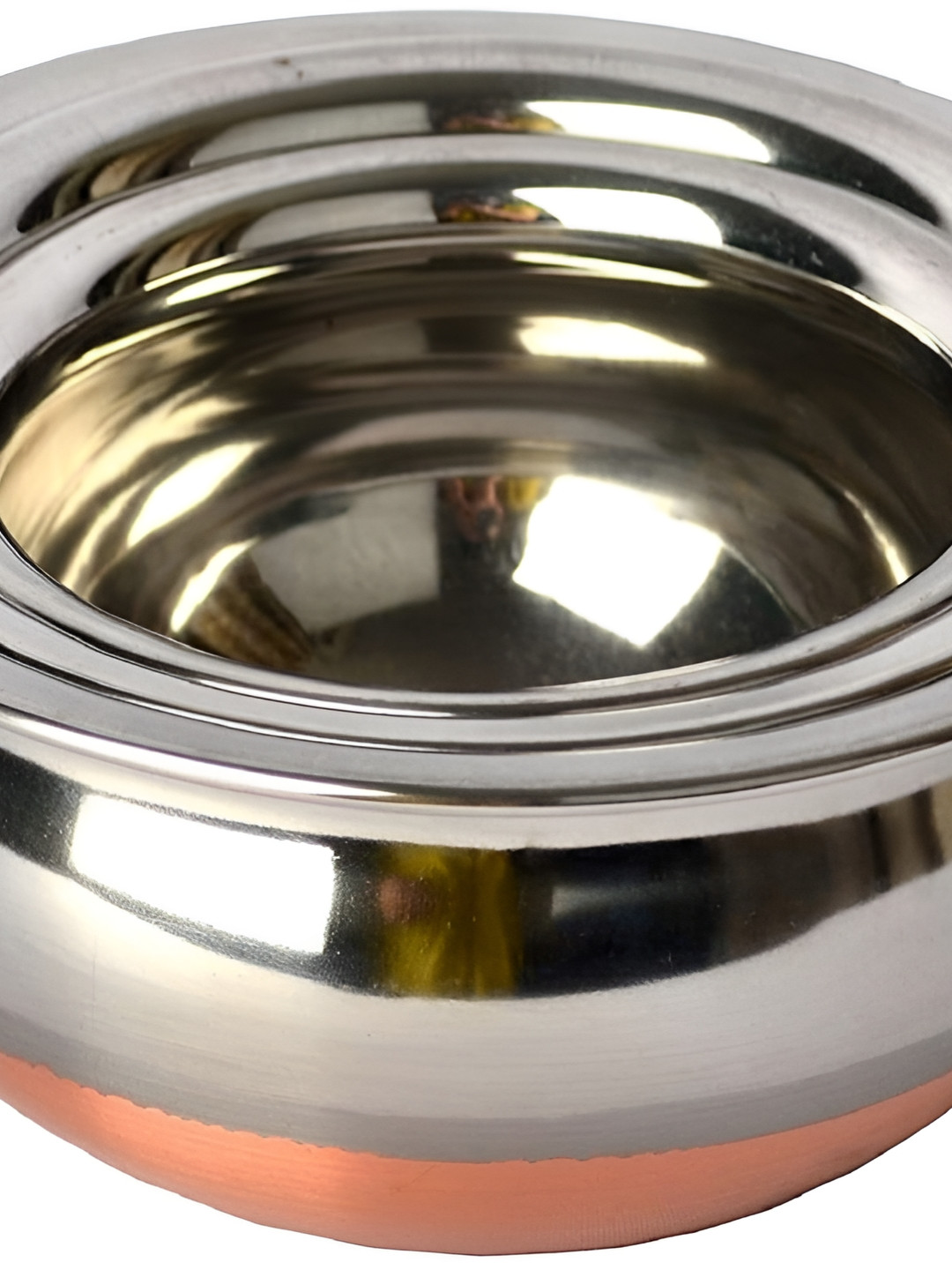 Buy RBGIIT Steel 3 Pieces Stainless Steel Cooking Handi - Cooking Handi ...