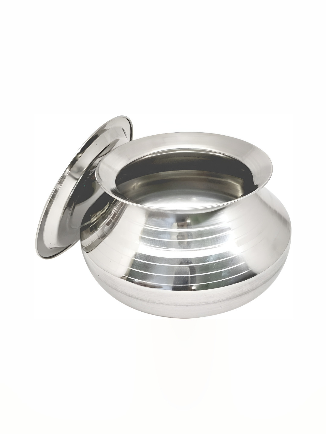 Buy RBGIIT Silver Toned Stainless Steel Cooking Handi - Cooking Handi ...