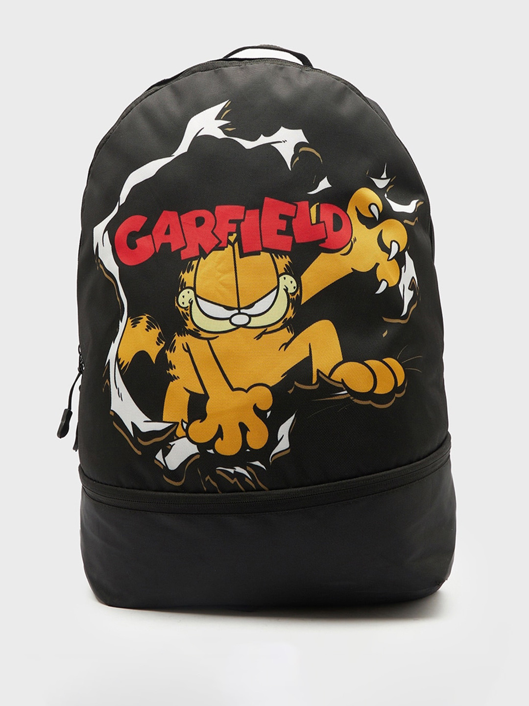 Buy Bewakoof GARFIELD Unisex Black Garfield Printed Backpack ...