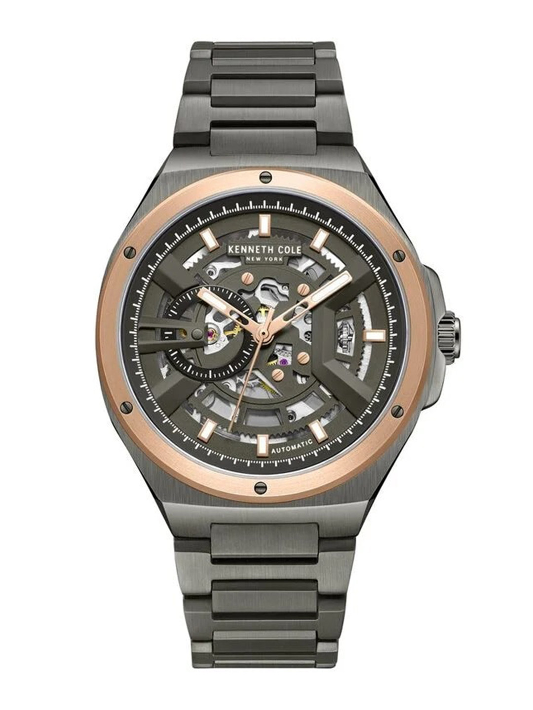 Buy Kenneth Cole Men Bracelet Style Straps Analogue Automatic Motion ...