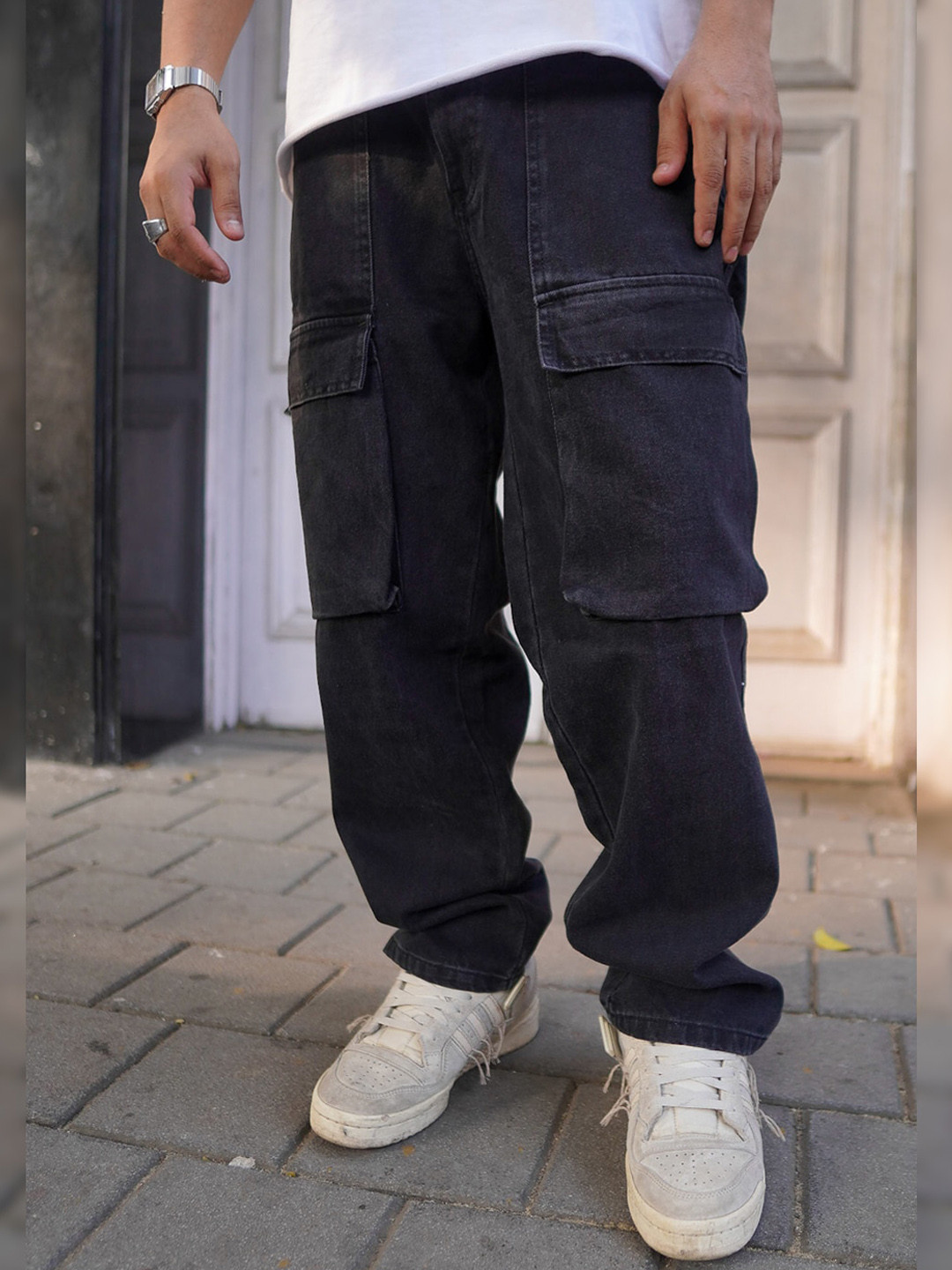 Buy Powerlook Men Boyfriend Fit Cargo Jeans - Jeans for Men 27068476 ...